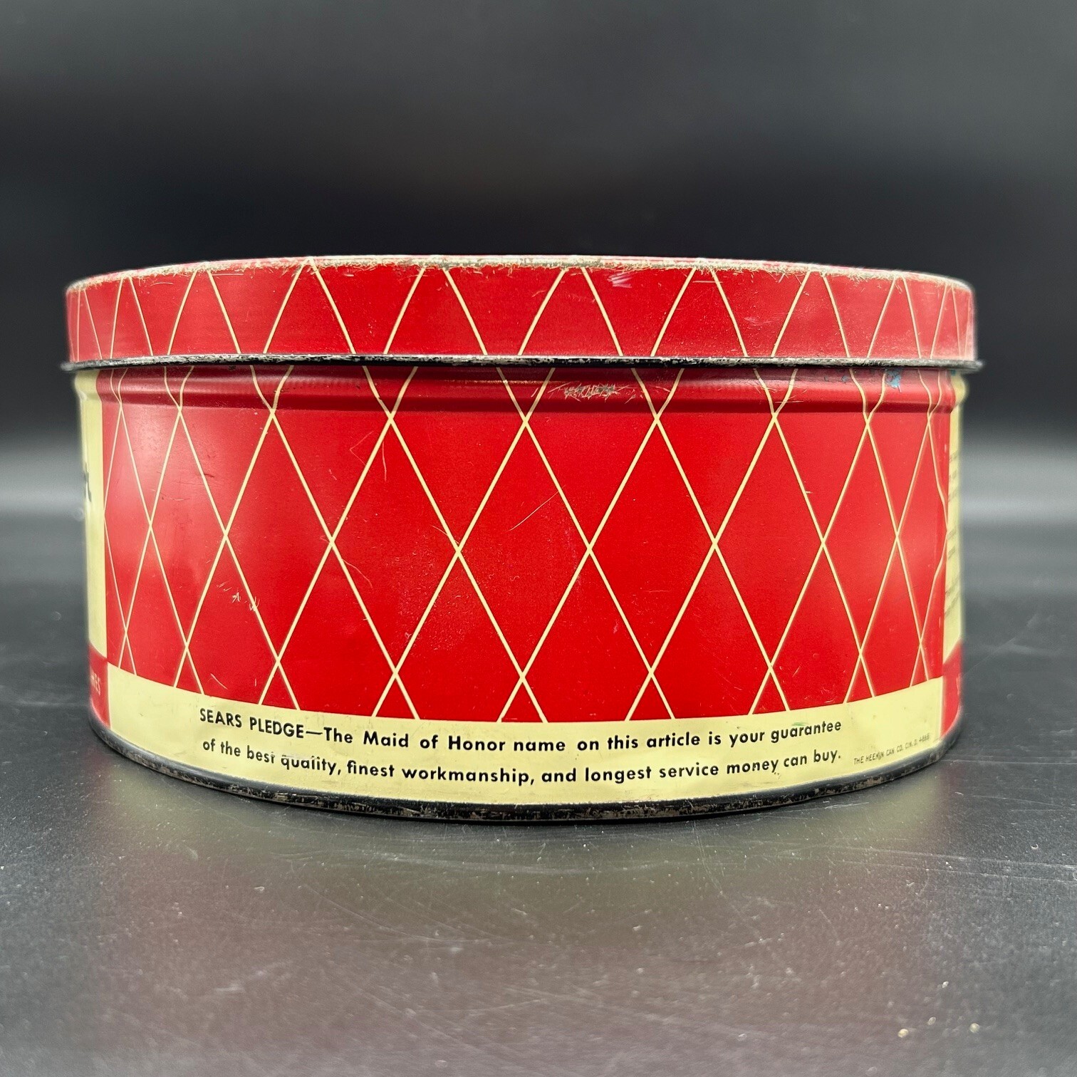 Vintage Maid of Honor Oil Mop Tin Red & Yellow Sear Roebuck | eBay