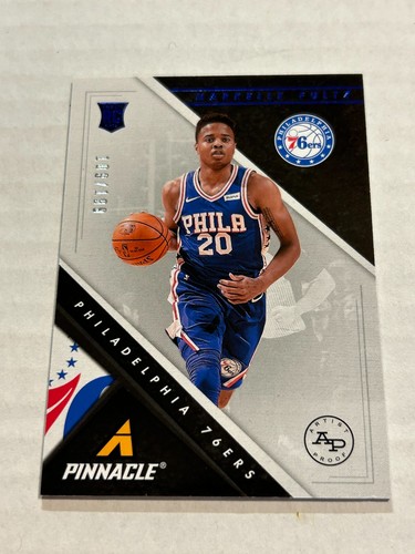 2017-18 CHRONICLES PINNACLE MARKELLE FULTZ 109/199 PURPLE ROOKIE 76ERS ...