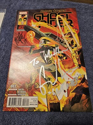 Ghost Rider Robbie Reyes #3 Comic Signed By Gabriel Luna & Felipe Smith ...