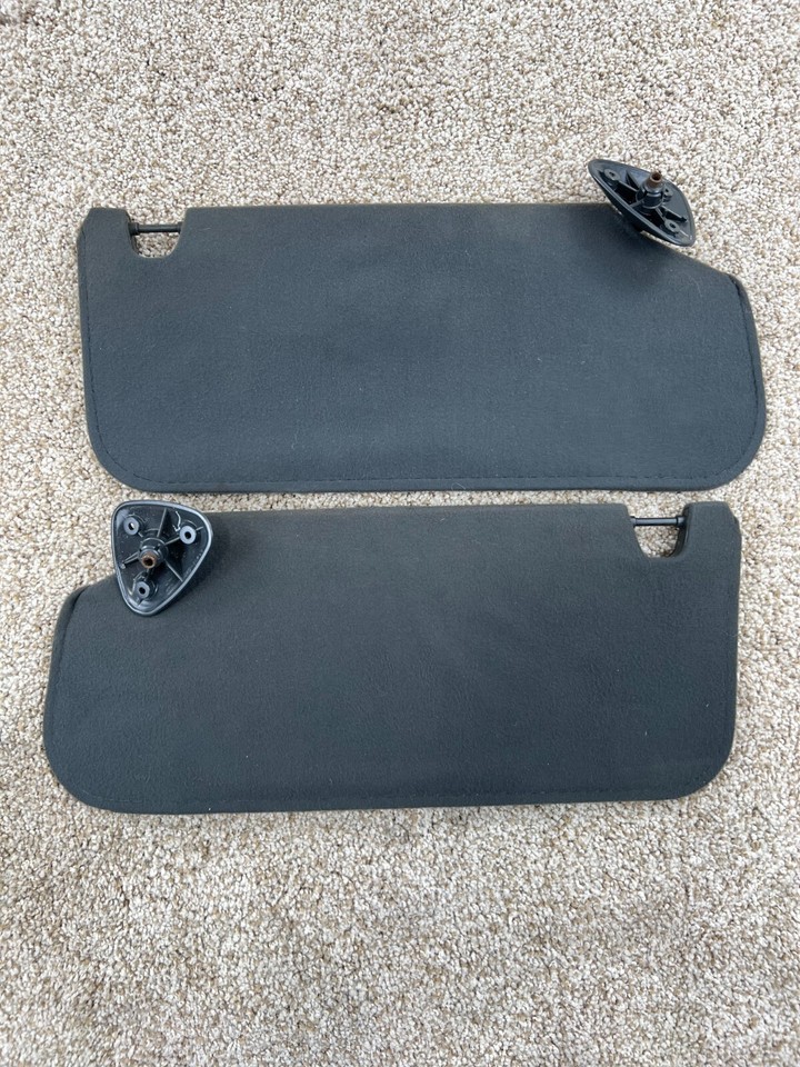 95-05 Chevy Blazer S10 Left Right Driver Passenger Sun Visors Set Pair Black OEM | eBay