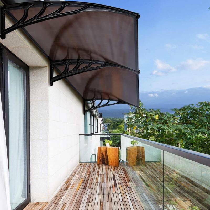 Window Awning Canopy Sun Shade Outdoor Door Canopy Rain Snow Cover Yard ...
