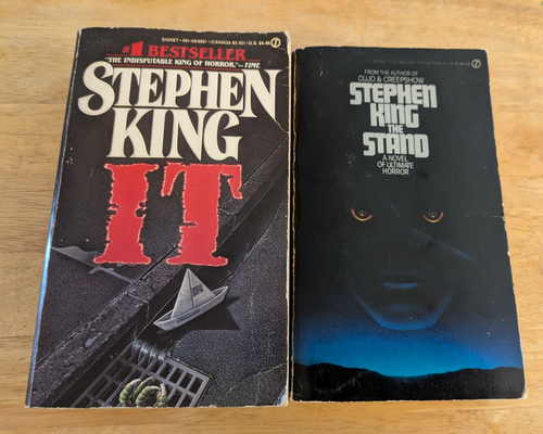 Stephen King 1st edition Signet Paperback Book Lot __IT and THE STAND ...
