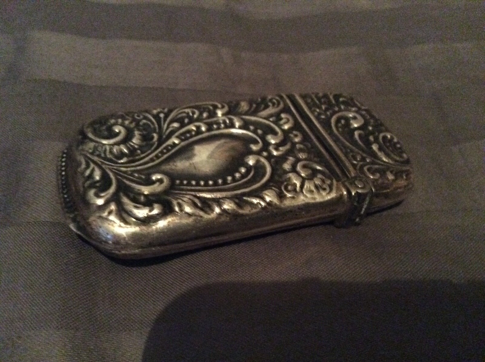 Antique sterling silver matchstick holder case | eBay