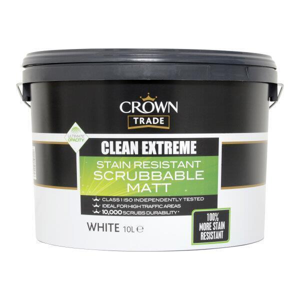 Crown Clean Extreme 10L Interior Paint - Matt White for sale online ...