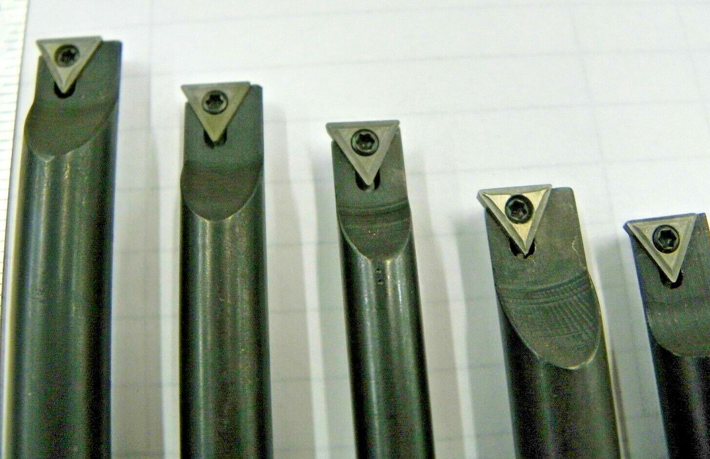 6 PIECE 5/8" INDEXABLE BORING BAR SET - FREE TCMT 21.52 INSERTS ...