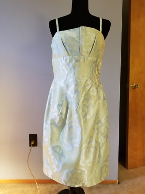 Sherrie Bloom Peter Noviello, CHETTA B metalic, light green 100 % silk ...