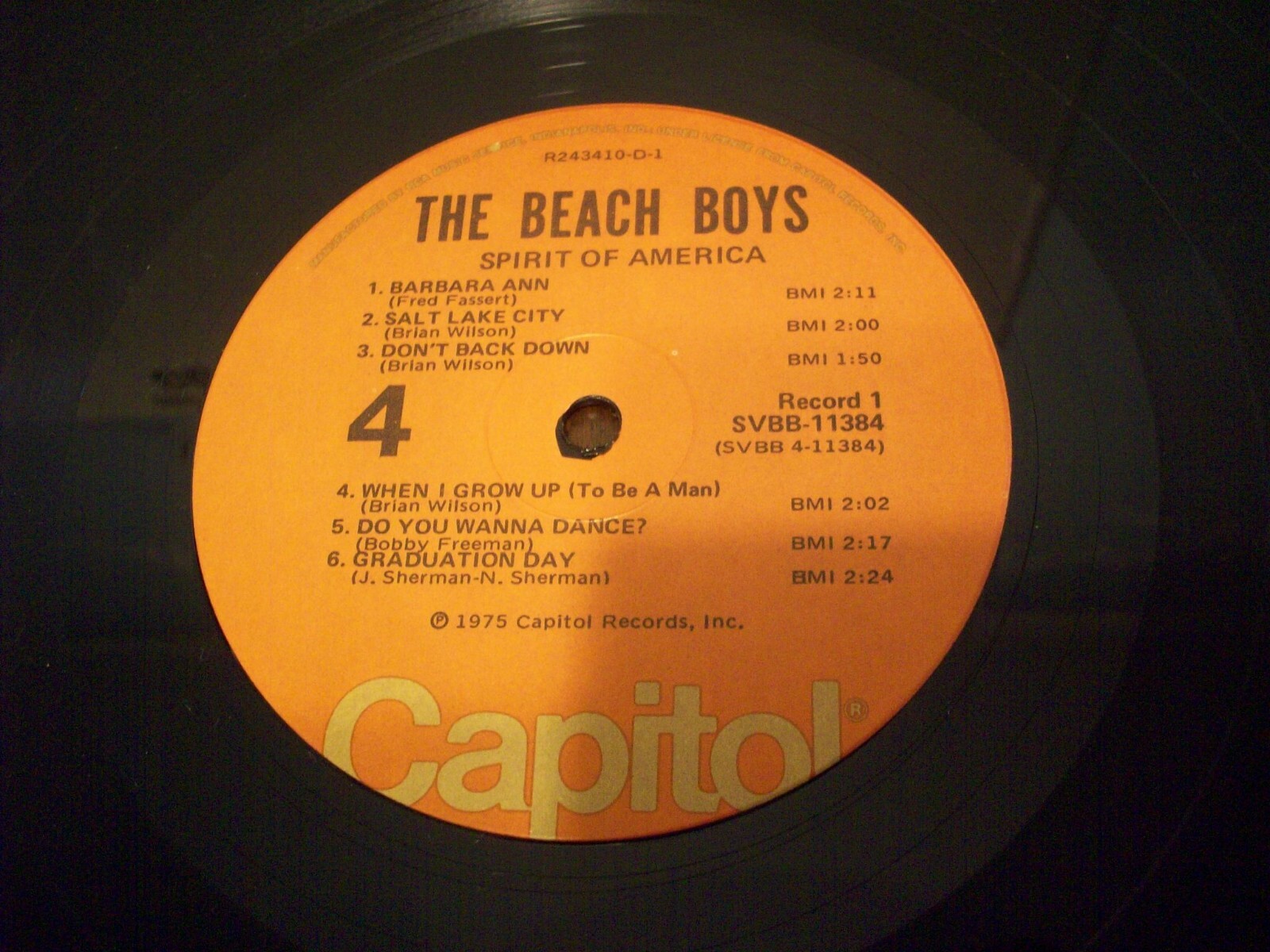The Beach Boys, Spirit of America , 1975 Capitol R. Club Press. EX Cond ...