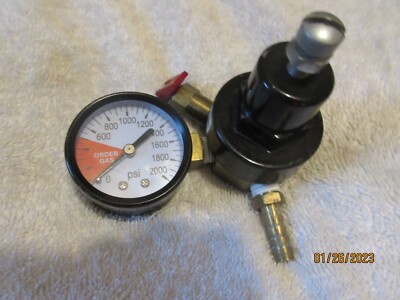 Chudnow Mfg Compressed Gas Regulator Brass fittings Gauge | eBay