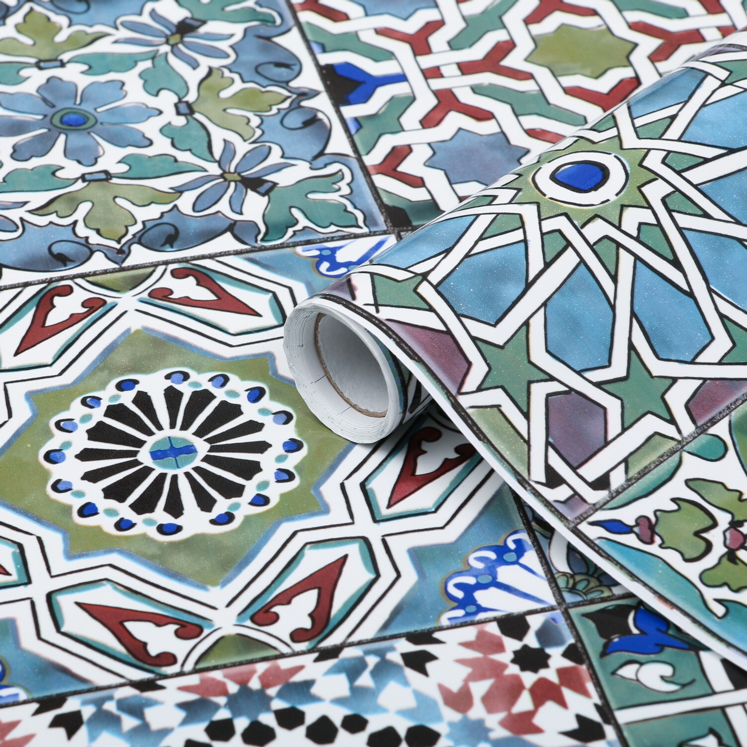 1.5mx45cm MORACCAN MOSAIC TILE STICKY BACK PLASTIC FILM SELF ADHESIVE ...