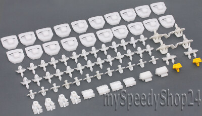 76x Klammern Karosserie Clips für Beplankung Mercedes W201 190 190E ...