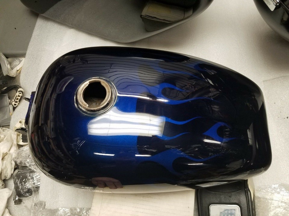 Harley Ghost Flame AMF Harley Superglide Gas tank Shovelhead Roadster ...