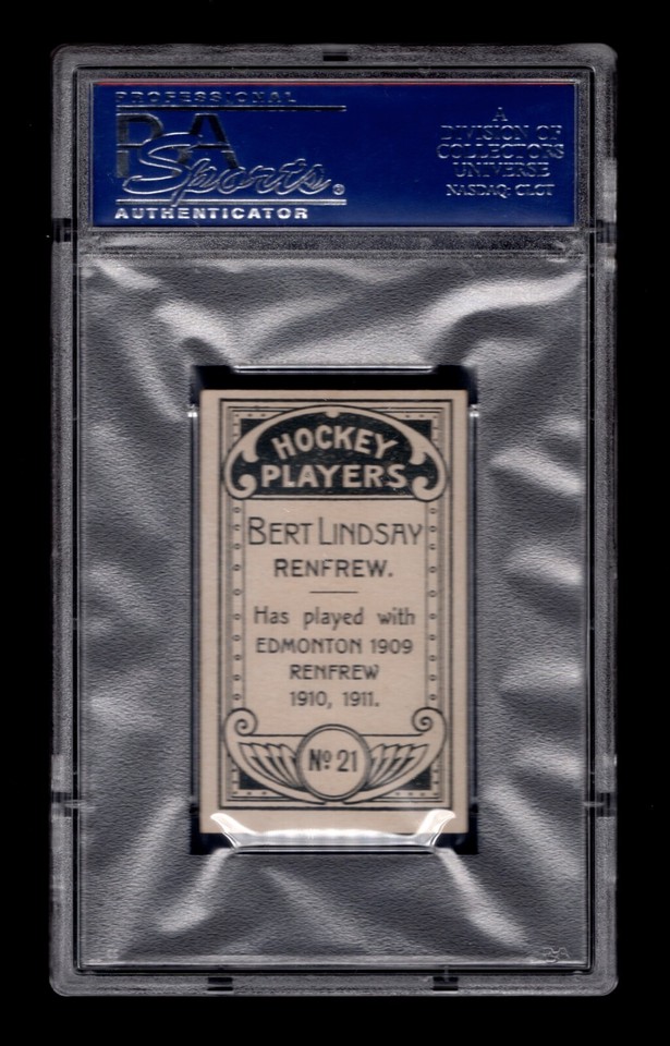 PSA 6 BERT LINDSAY 1911 C55 Hockey Card #21 | eBay