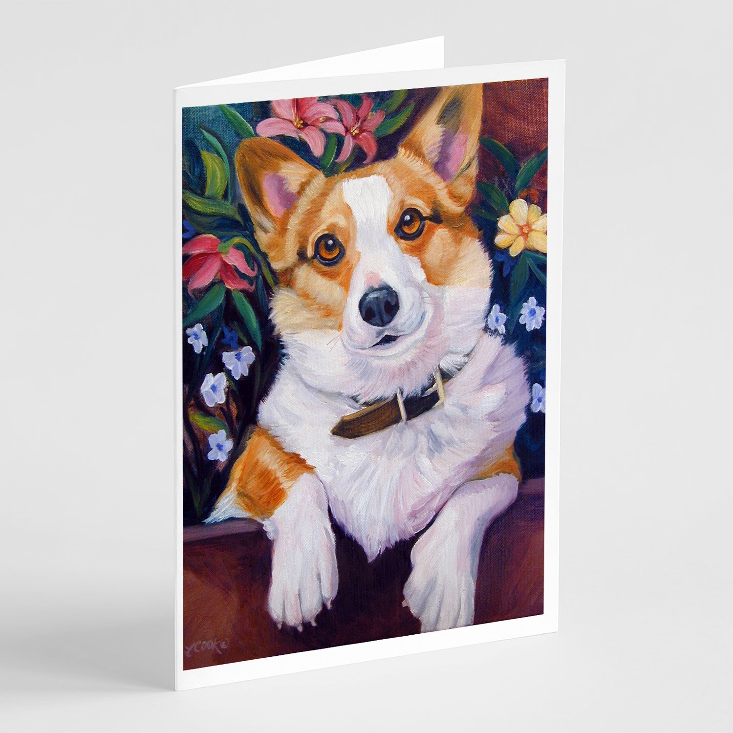 Can I Help You Corgi Greeting Cards And Envelopes Pack Of 8 ...