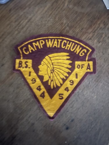Boy Scouts Camp Watchung 1944 1945 Felt Patch | eBay