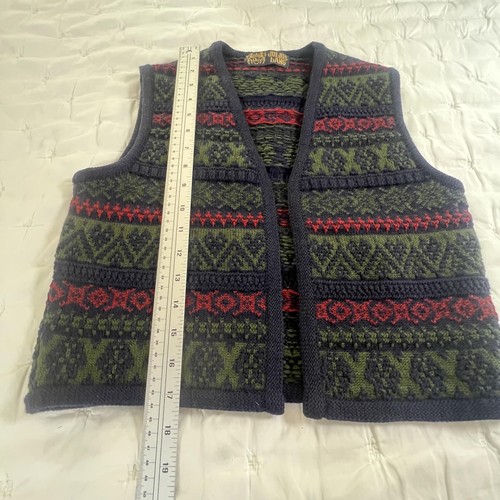 Julius Lang Womens Open Sweater Vest Sz L German Traditional Wool ...