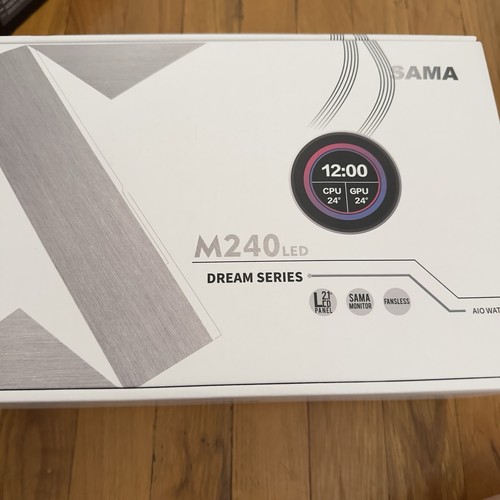 SAMA SM240 White Adjustable Liquid Cooler LCD Display Screen with ...