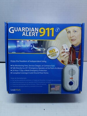 Guardian Alert 911 MEDICAL ALERT Full System with Voice Pendant ...