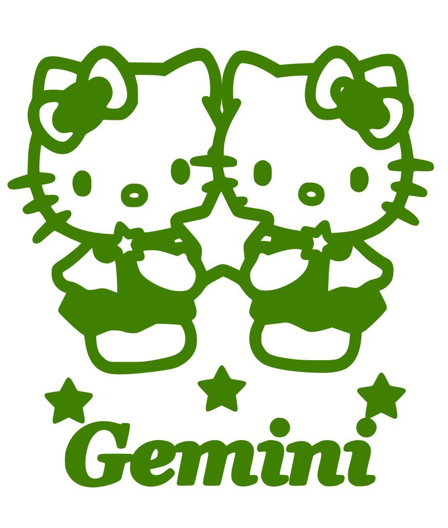 Hello Kitty Gemini Tattoos
