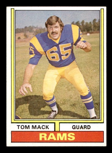 1974 Topps Football #126 Tom Mack EX *d3 | eBay