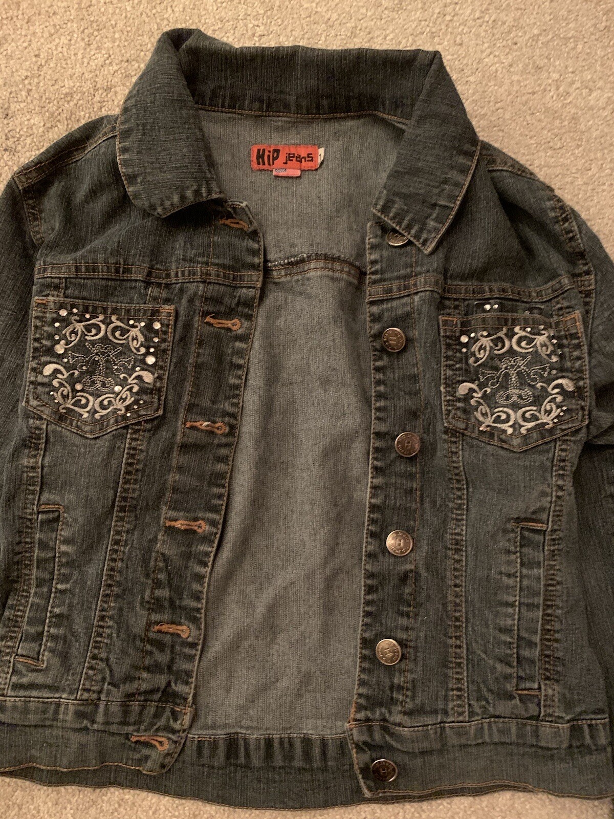 Vintage Bedazzled Denim Jacket - Gem