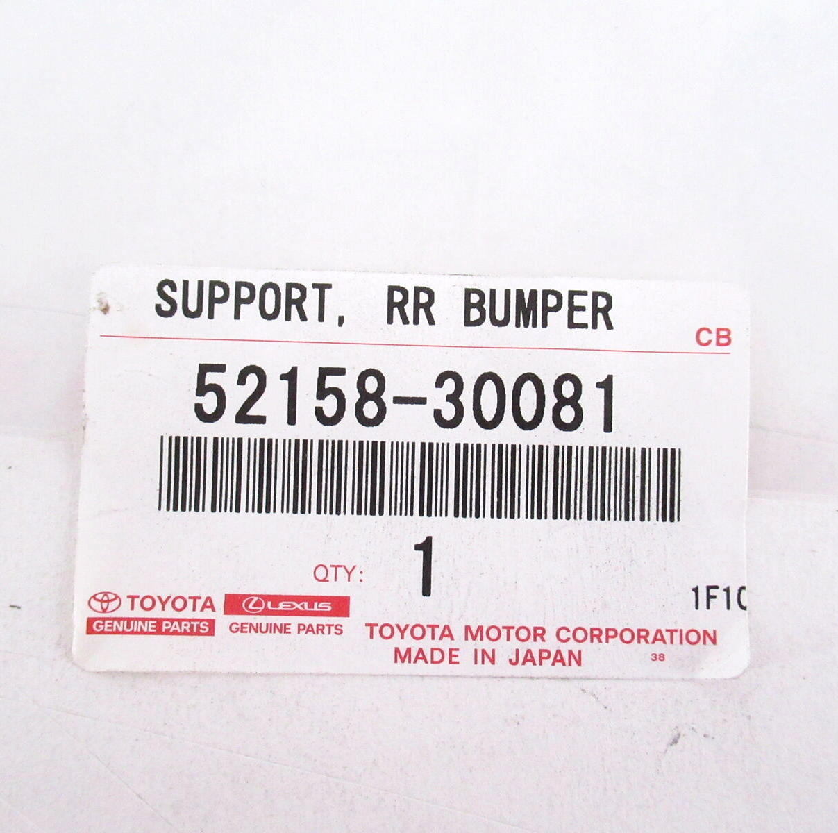 Genuine OEM Toyota Lexus 52158-30081 Rear Bumper Driver LH Side Support ...