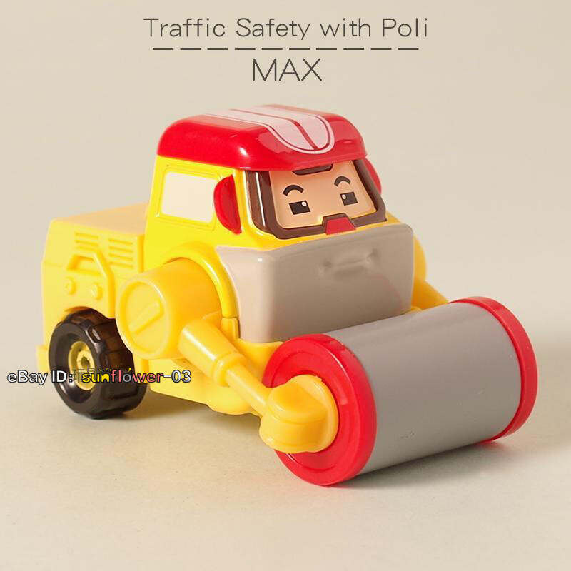 Robocar POLI AMBER ROY HELLY MARK BUCKY Pull-Back Vehicle Mini Alloy ...