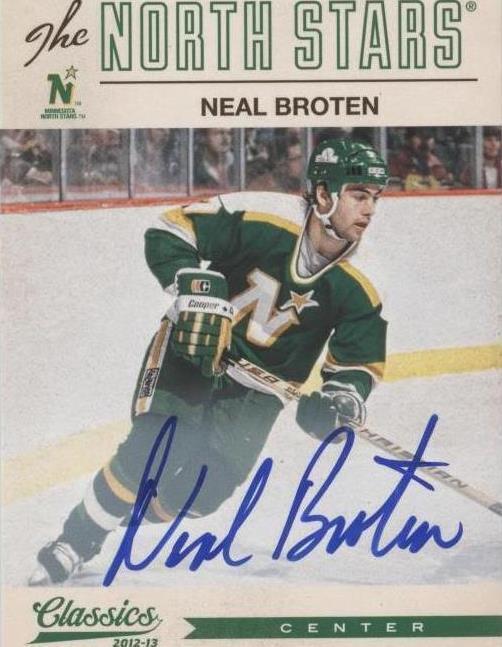 2012-13 Panini Classics Signatures - Neal Broten #91 Autographs (AU ...