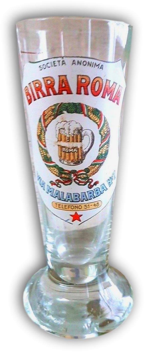 Bicchiere Birra Roma 1920 Raro Glass Bier Beer - Boccale | eBay