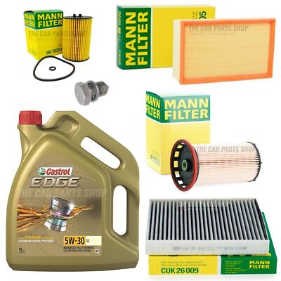 FITS SKODA OCTAVIA 2.0 TDI VRS MK3 COMPLETE MANN FILTER SERVICE KIT ...