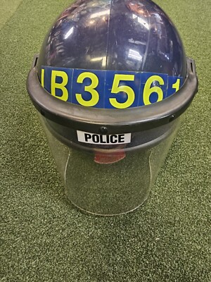 UK Police Riot Helmet With Face Shield | eBay