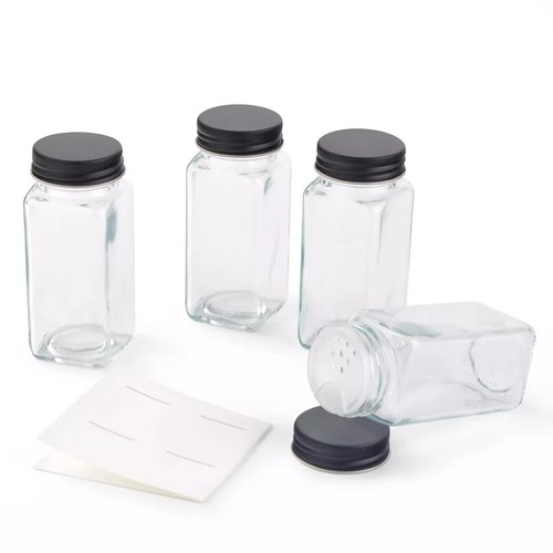 Spice Jar Target's Bullseye Playground - 4PK Clear/Black NEW | eBay