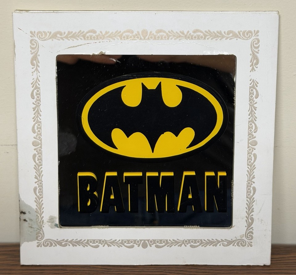 Vintage Lot Of Two Different Batman Carnival Glass Mirrors Fair Prize ...