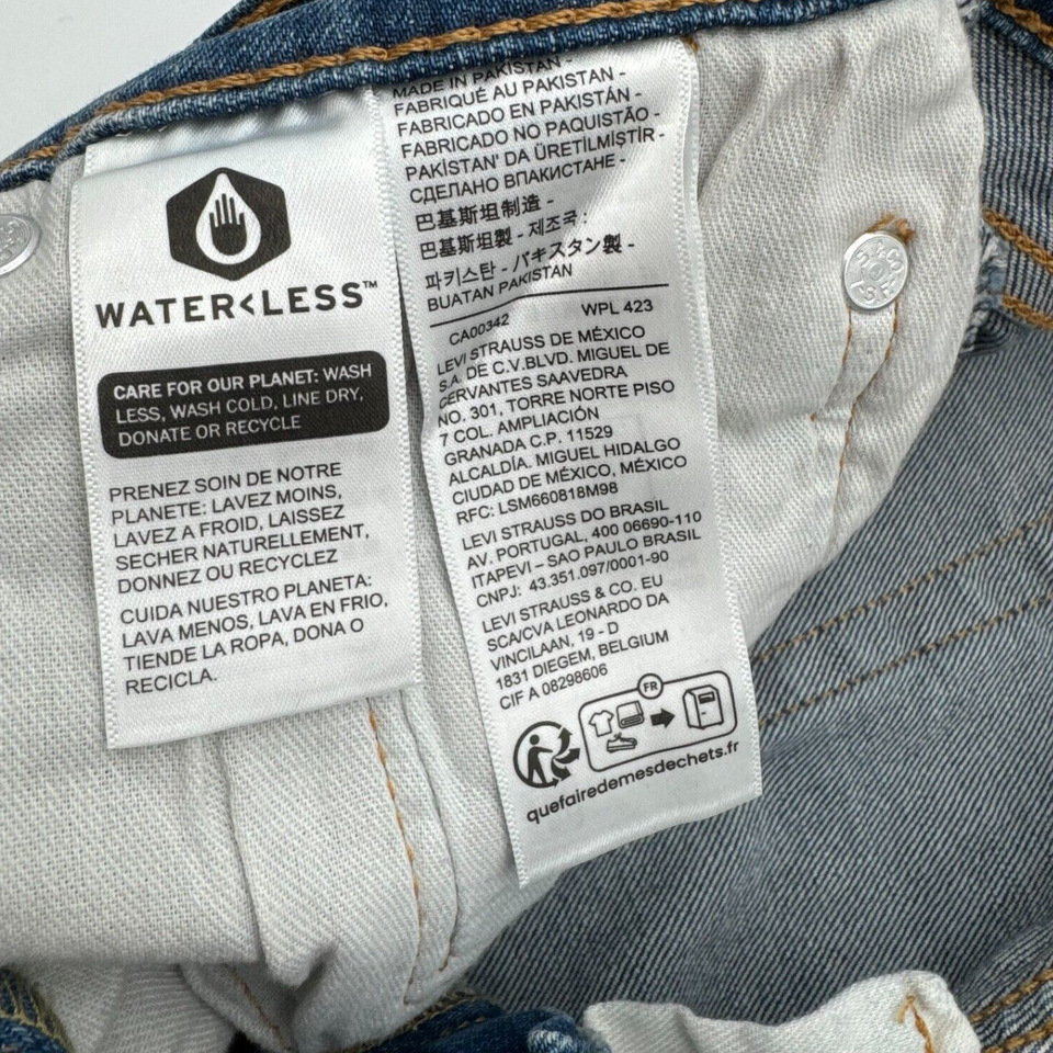 Levi's Men's 505 Jeans Regular Fit Straight Leg Stretch W30x L32 Blue ...