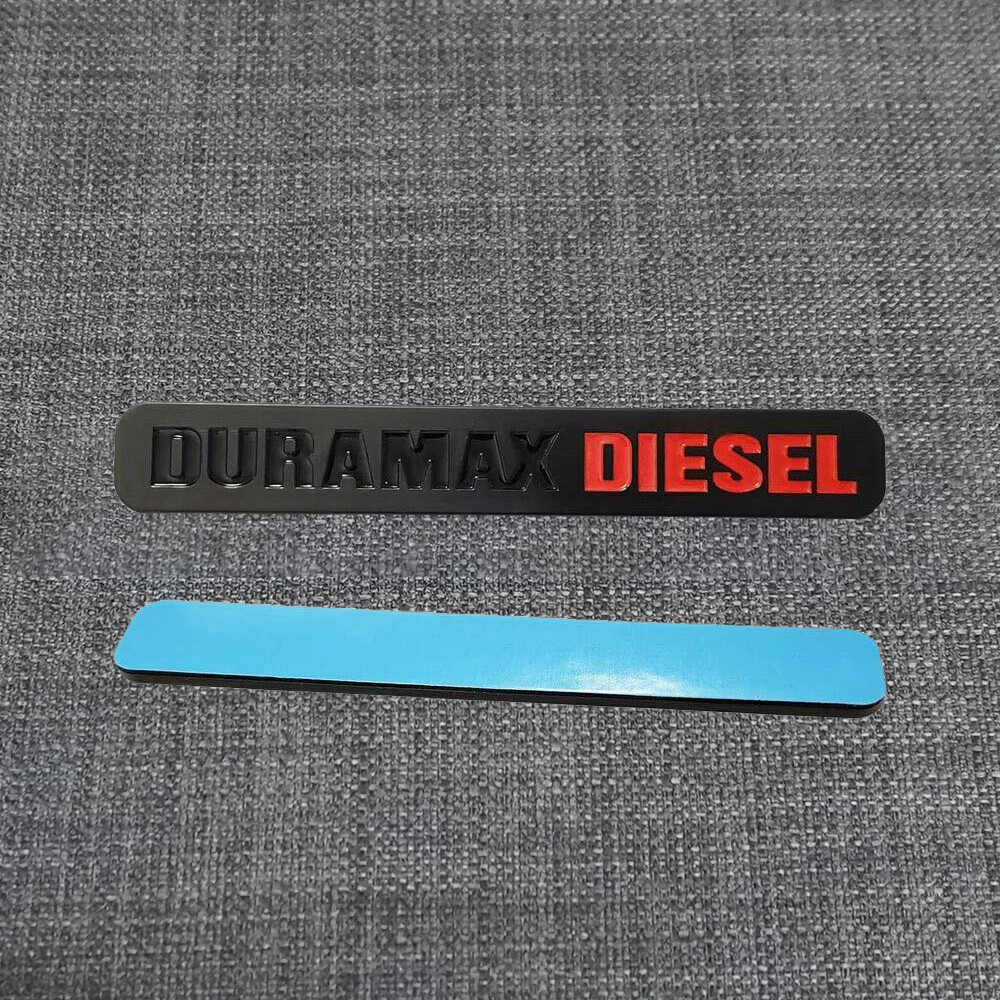 For Duramax Diesel Emblems Badge Black Red -3x | eBay