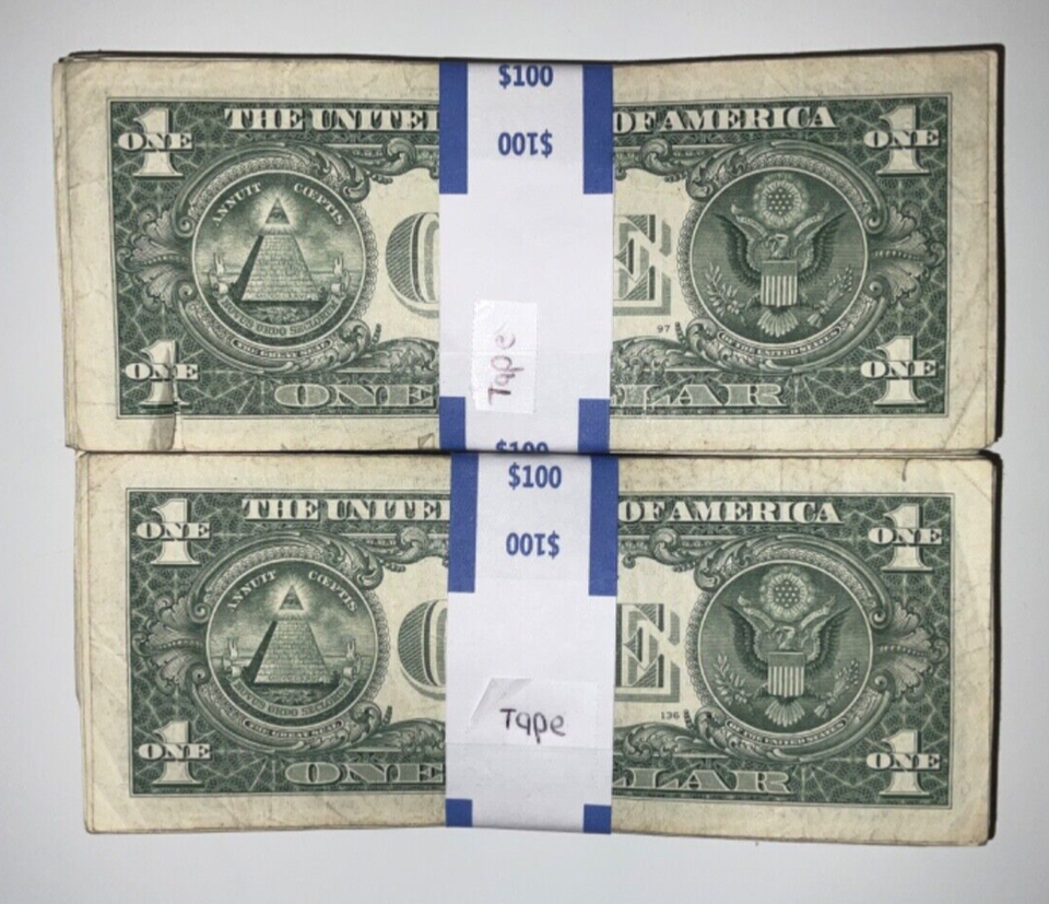 Pack of 70 MIXED Currency Straps Bill Wrappers Money Bands NON-STICK | eBay