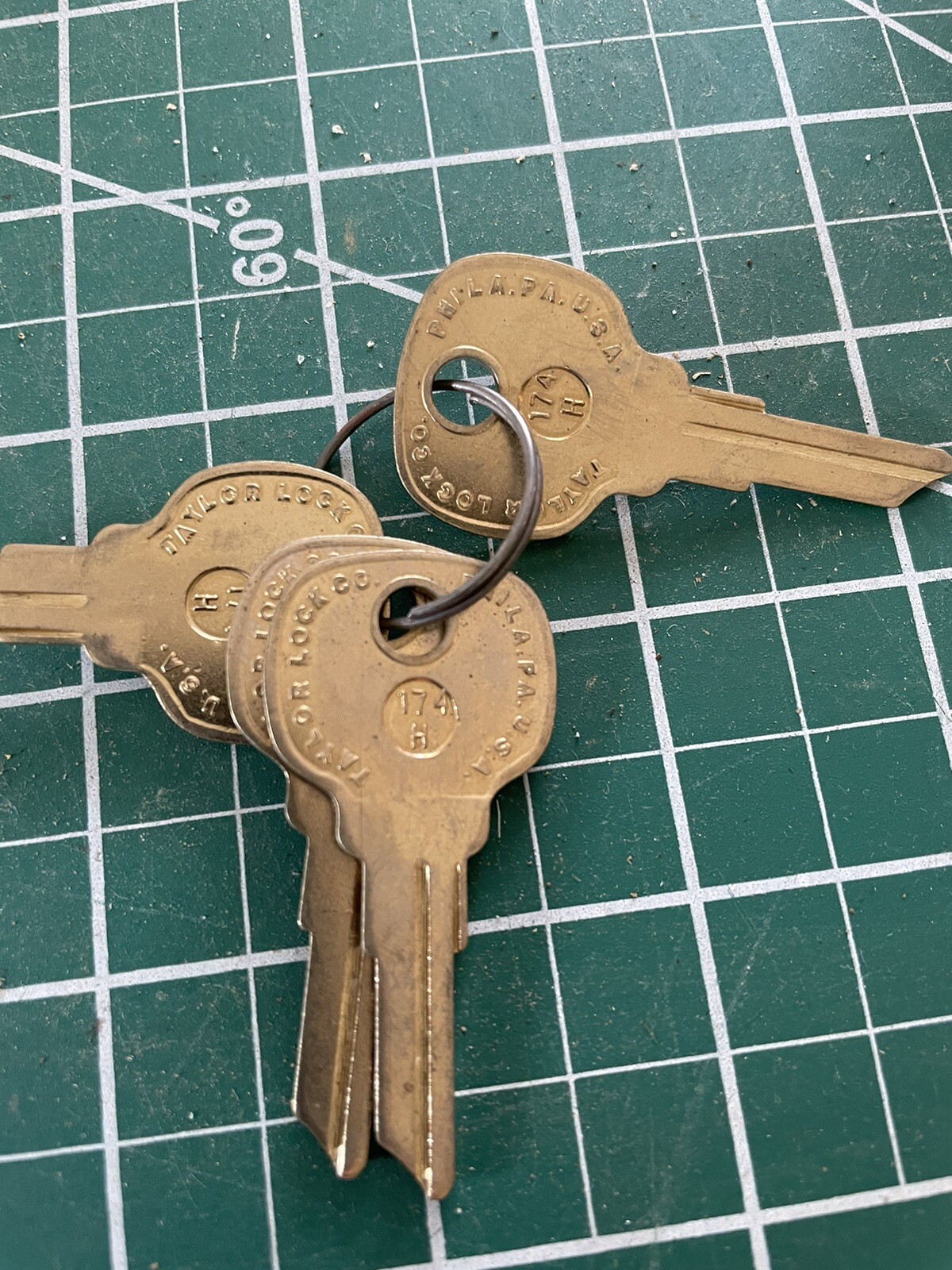 Lots 174h Type Key Blanks for National Cabinet Locksmith Brass | eBay
