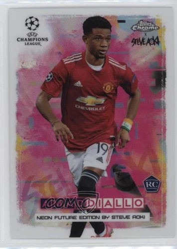 2020-21 Topps Chrome X Steve Aoki UCL - Neon Futures #NF-ADL Amad ...