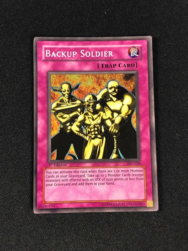 YUGIOH BACKUP SOLDIER PSV-028 1ST SUPER HP/CREASES | eBay