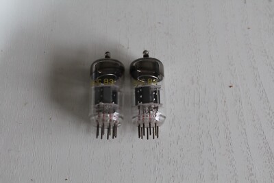 ECC83 lot of 2pcs RFT tested 100% NOS Double triode tubes Hallo geter ...
