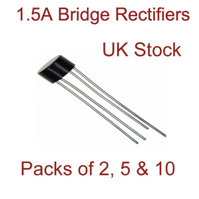 AC - DC Four Terminal Round Bridge Rectifier 1.5 Amp Various Voltage ...