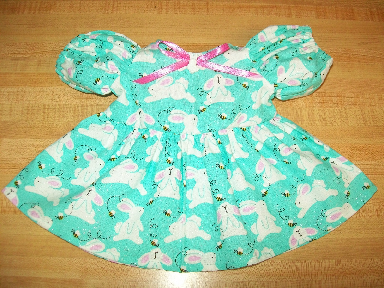 EASTER BUNNY RABBIT BEE DRESS W/BUNNY BUTTON for 13-14" CPK Cabbage ...