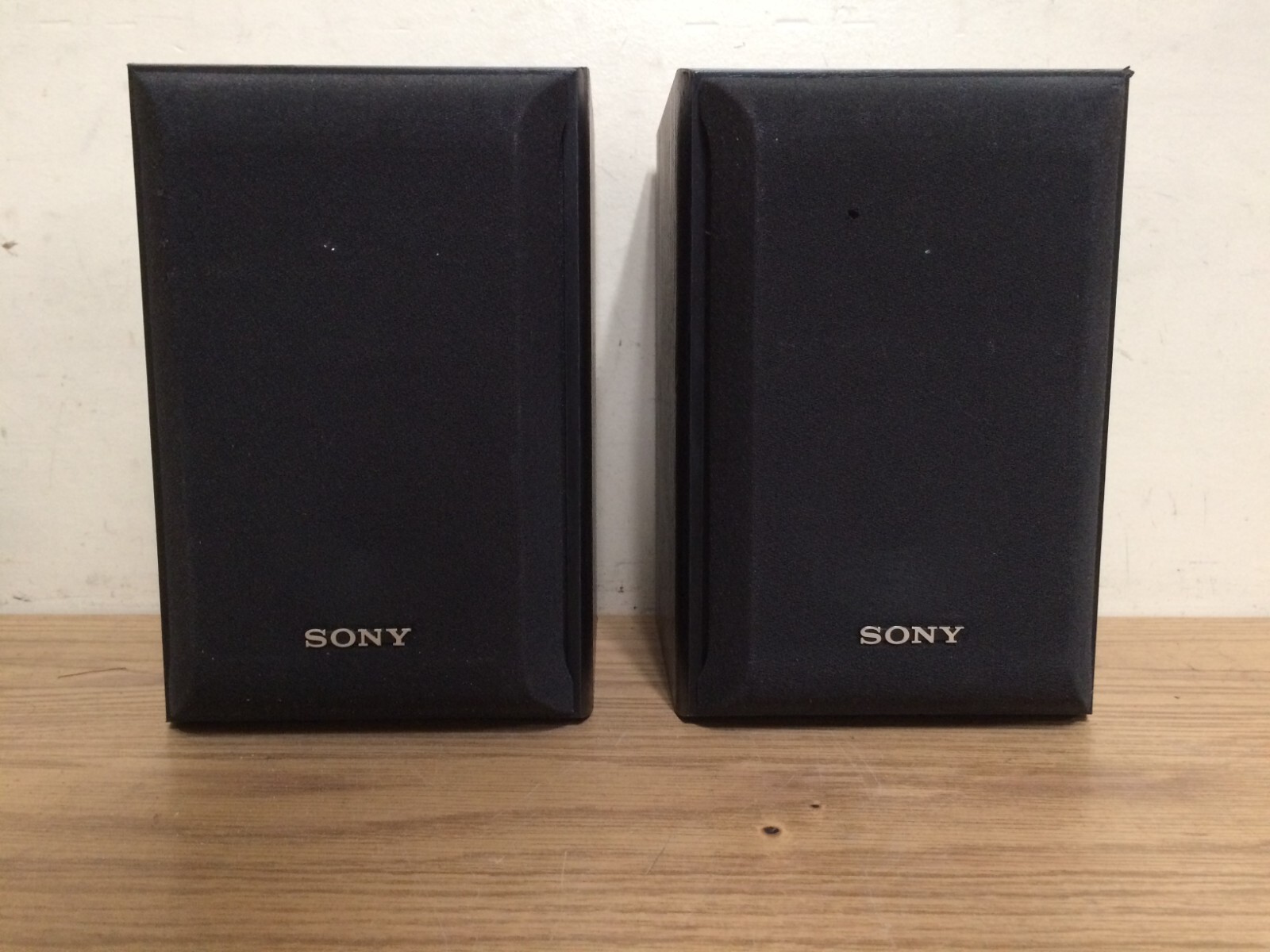 PAIR of Sony SS-B1000 Compact 2-Way Speakers 120 Watts Tested Working w ...