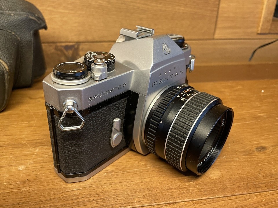 *Almost Mint* Pentax Spotmatic F SPF Film Camera SMC Takumar 55mm F/1.8 ...