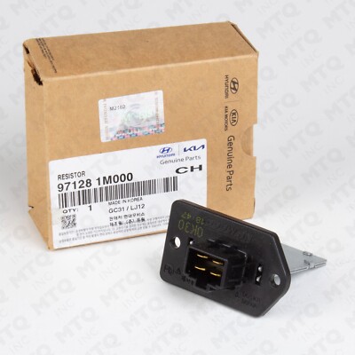 97128-1M000 Genuine Blower Motor-Resistor compatible with Hyundai Kia ...