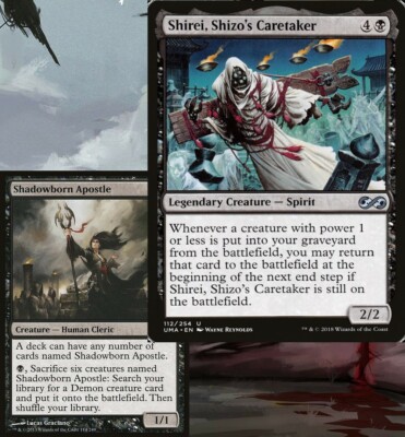Shadowborn Apostle CLERIC Commander Deck Magic EDH MTG Shirei, Shizo's ...