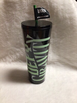 STARBUCKS WICKED DEFY GRAVITY COLD CUP 24 oz GLOW IN THE DARK ELPHABA ...