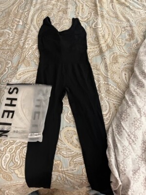 workout clothes for women One Piece Leotard, Black, Medium, SHEIN | eBay