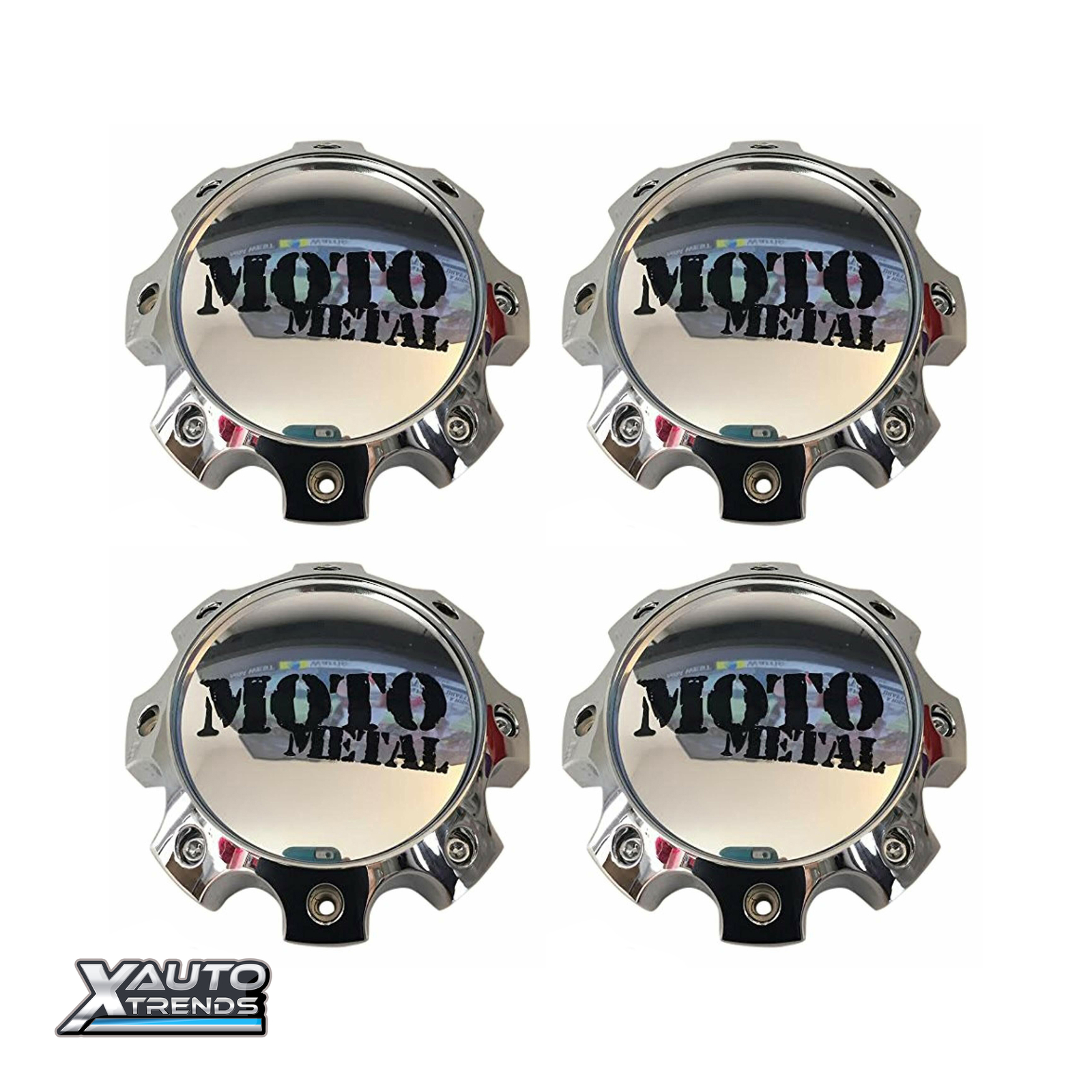 4 x Moto Metal Wheel Center Cap Chrome 8 Lug MO989C05 | eBay