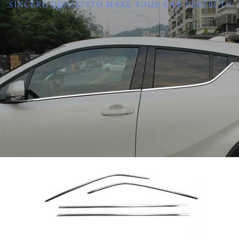 For Toyota CHR CH-R 2018-2022 Chrome Steel Lower Window Sill Molding ...