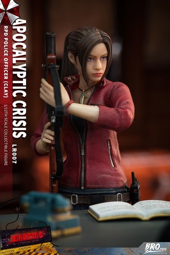 1/12 BROTOYS LR007 Resident Evil RPD Officer Claire 6" Action Figure ...